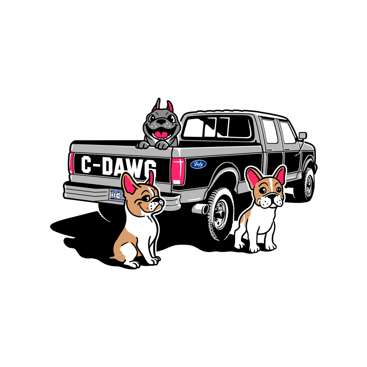 DAO x Corey Alexander - Truckin' Logo Decal – Defy All Odds Apparel®